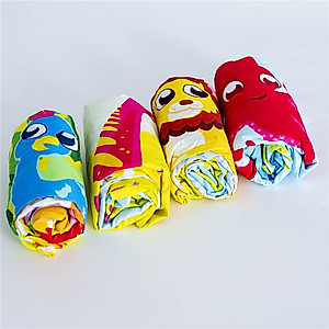 AITAZZ Fitted Crib Sheets Baby Toddler Mattress Sheets for Boys and Girls Unisex 4 Pack Set (Color : Colorful)