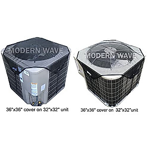 MODERN WAVE Central Air Conditioner Cover for Outside Units 36 x 36 - Top Universal Outdoor AC Cover Defender (Mesh, 36" x 36")