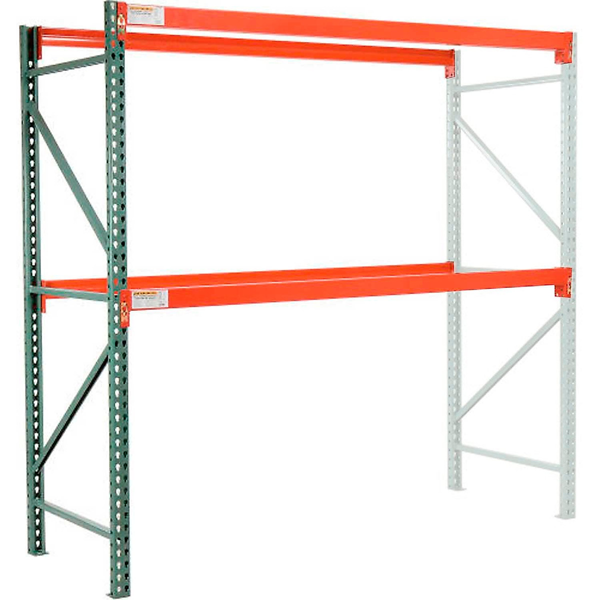 Global Industrial Teardrop Pallet Rack Add-On 120"W x 48"D x 120"H