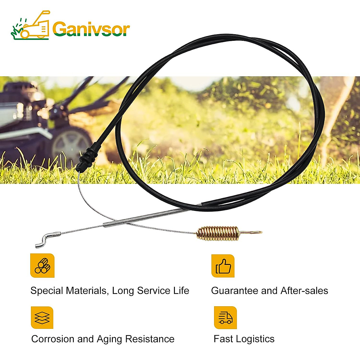 Ganivsor 105-1845 Lawnmower Traction Drive Control Cable for 22" Recycler Toro Front Drive Self Propelled Mowers