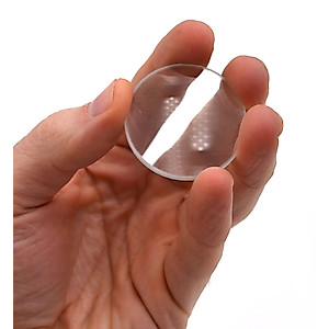 Double Convex Lens, 150mm Focal Length, 1.5" (38mm) Diameter - Spherical, Optically Worked Glass Lens - Ground Edges, Polished - Great for Physics Classrooms - Eisco Labs