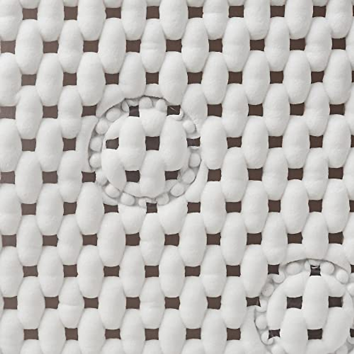 Duck Brand Softex Shower Mat, Machine Washable, 21 x 21 Inches, White, Skid Resistant (285154)