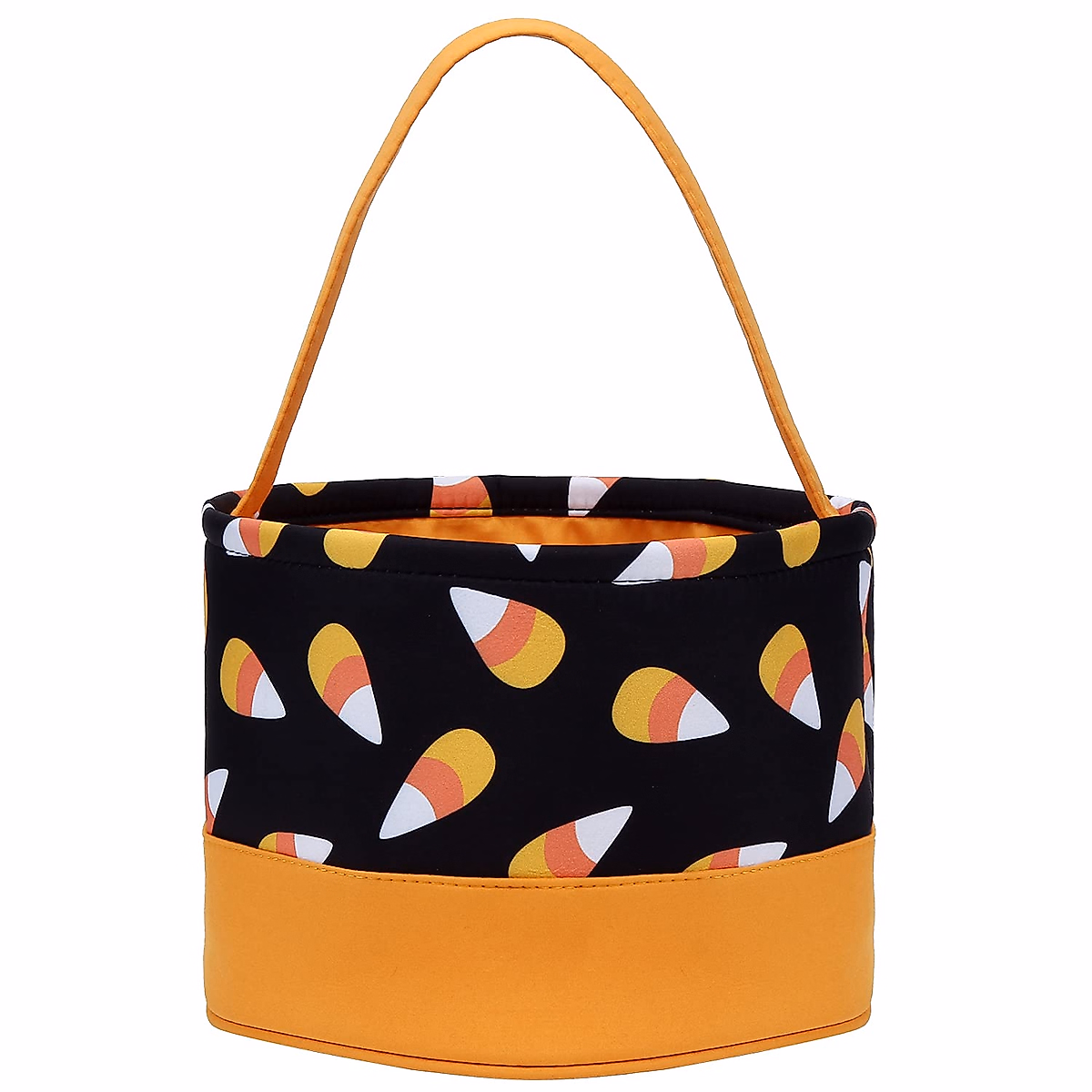 Leziazany Halloween Trick or Treat Bag Halloween Candy Bucket Fabric Tote Gift Candy Bag Candy Polka Dot Skull Pumpkin Stripe Halloween Party Favors