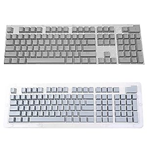 PIPL Translucent Key Cap 104pcs ABS Backlit Keycap OEM Profile Two-Color Injection Molding Key Button for Gaming Mechanical Keyboard MX Switch