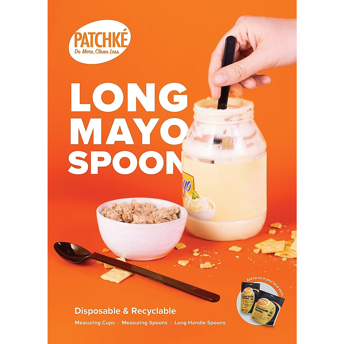 [40] 9" Long Plastic Spoons, Long Handle Ice Tea Spoon, Heavy Duty (Two Packs of 20 - total 40 Count)