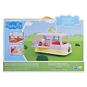 Peppa Pig Peppa’s Adventures Peppa’s Ice Cream Truck Vehicle Preschool Toy, Speech and Sounds, Peppa Figure and Accessory, Ages 3 and Up