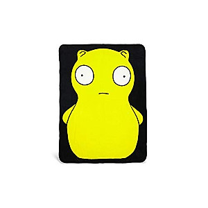 Official Bobs Burgers Fleece Throw Blanket - 45x60-Inch Cozy Accessory - Perfect for Bed, Couch, Chair - Fuzzy Lightweight Comforter Featuring Iconic Toy from Cartoon - Licensed Merchandise