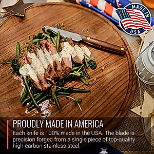 Virginia Boys Kitchens 3 Piece Chef Knife Set - Made in USA 420 High Carbon Stainless Steel - Chef, Utilty, Paring Knives