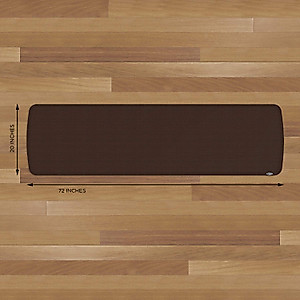GelPro Elite Premium Gel + Foam 3/4" Thick Anti-Fatigue Floor Mat-Grasscloth-Java, 20" x 72"
