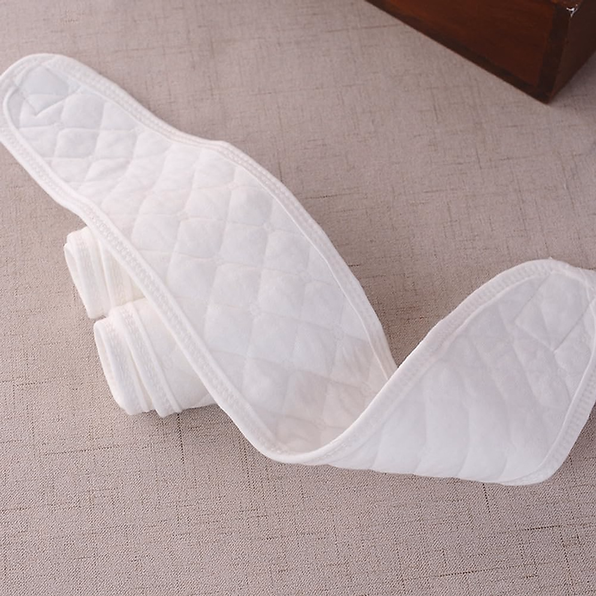 ARTIBETTER 6pcs Cotton Baby Belly Band Infant Umbilical Cord Soft Newborn Navel Belt (White)