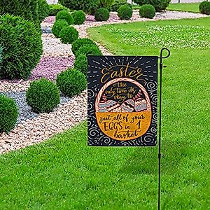 My Little Nest Seasonal Garden Flag Easter Quote Vertical Garden Flags Double Sided for Home Farmhouse Yard Holiday Flag Outdoor Decoration Banner 12"x18"