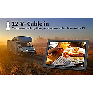 OAKCHA 13.3 Inch Small TV,Portable TV with Antenna ATSC Tuner,HDMI/AV Input,USB Port,Rechargeable Battery Operated,Suitable for Kitchen RV Car Camping