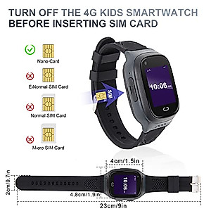 4G Kids Smart Watch GPS Tracker - Smartwatch with Two Way Call Video Calling 7 Puzzle Games Voice Chat SOS School Mode Pedometer Wi-Fi Location Touch Screen Alarm Clock Smartwatches for Boys Girls