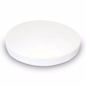 SheetWorld Baby Fitted Round Crib Sheet, 100% Cotton Woven Sheet, Unisex Boy Girl, 42 x 42 inches, Solid Ivory Woven, Made in USA