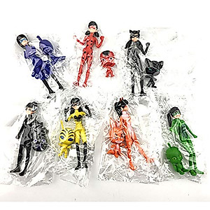 Cartoon-Inspired Ladybug Fantasy Magic Ladys (Set of 14 pcs), Action Figures, Toys, Cake Toppers