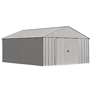 Arrow Classic Metal Shed, 12 x 14, Flute Grey
