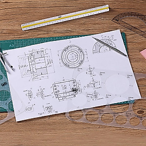Mr. Pen- Circle Template, 2 pcs, Large and Small Size, Circle Stencil, Circle Ruler, Circle Templates for Drafting, Circle Template for Drawing, Circle Tracers for Drawing, Circle Tracer