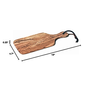 Berard 54071 French Olive-Wood Handcrafted Cutting Board with Handle, 10 Inch