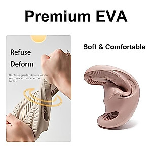 Massage Slippers Women Men Sandals Open Toe Shower Shoes Summer House Slippers for Bath Plantar Fasciitis Slides Ladies Girls Gym Non Slip Indoor