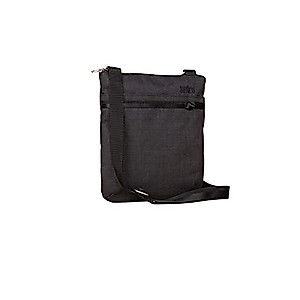 HAIKU Women's Small Revel Eco-Friendly RFID Blocking Crossbody Travel Bag, Black in Bloom