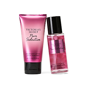 Victoria's Secret Pure Seduction Mini Fragrance Duo Gift Set, Notes of Juiced Plum and Crushed Freesia