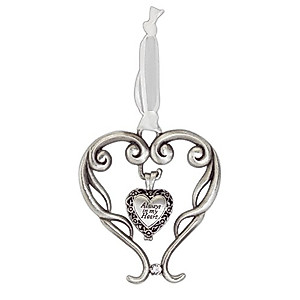 Cathedral Art in Loving Memory Heart Ornament with Locket