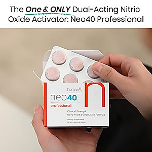 humanN Neo40 Professional - Daily Heart & Circulation Support - Methylfolate, Beet Root Powder, Hawthorn Berry, L-citrulline - 60 Dissolvable Tablets