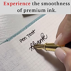 ELLINGTON PENS Fountain Pen Ink Refills - 24 Pack International Standard Size Cartridges - Premium Quality & Non-Toxic - Long-Lasting Ink