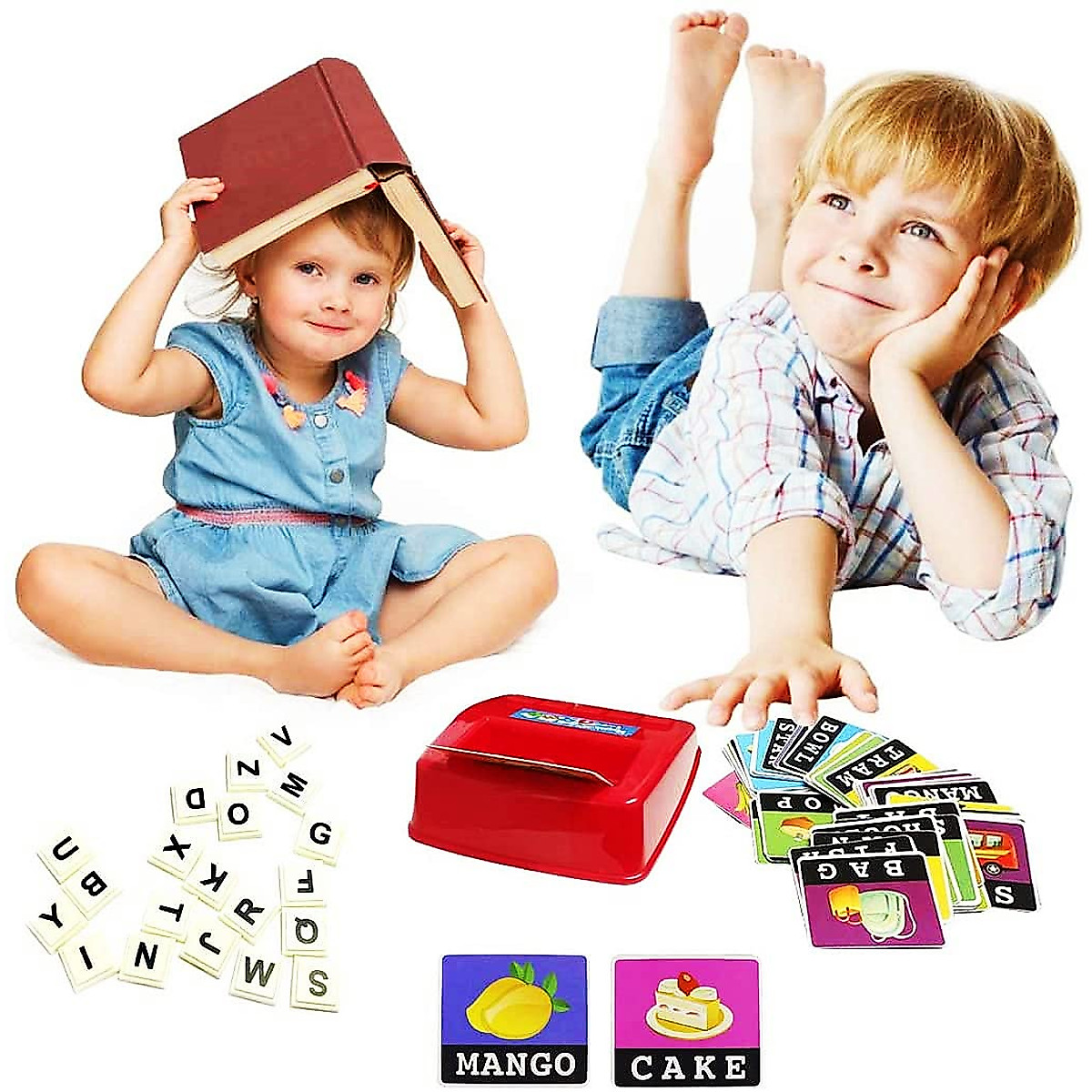 elecnewell Learn to Write Workbook, Numbers Letters Practicing Book Handwriting Educational Montessori Toy for Home Classroom Kindergarten Preschool Kids