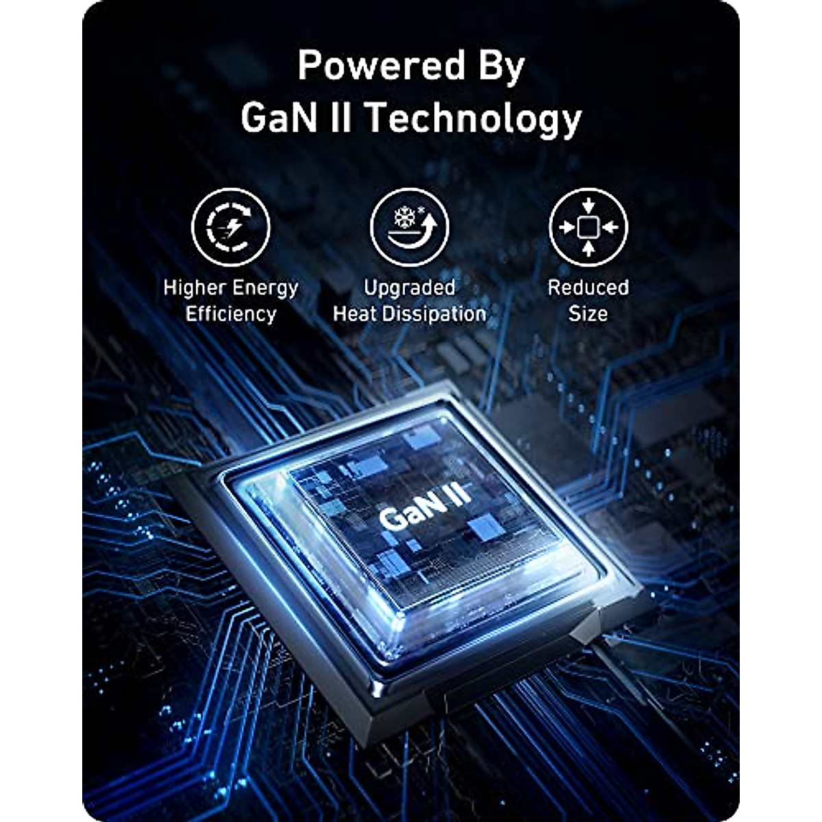 Anker 100W USB C Charger Block(GaN II), 3 Port Fast Compact Wall Charger for MacBook Pro, MacBook Air, Google Pixelbook, ThinkPad, Dell XPS, iPad Pro, Galaxy S22/S20, iPhone 15/14/Pro, and More