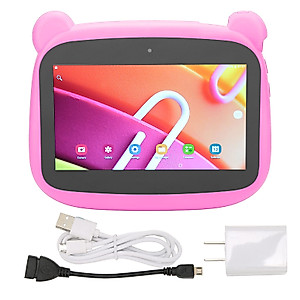 Haofy Kids Tablet, US Plug 100‑240V 32GB ROM Dual Camera HD Tablet Dual Band for Ebook (US Plug)
