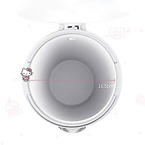 CHENXIANGTA8 Garbage Can Household Stainless Steel Trash Can Foot Pedal Small Paper Basket with Lid Pink Bedroom Kitchen Living Room Bathroom for Girls Garbage Cans for Kitchen