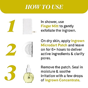 Fur Ingrown Concentrate and Microdart Patches Bundle: Smoothe, Soothe, and Treat Ingrown Hairs and Effectively Clear Up Ingrown Hair Bumps