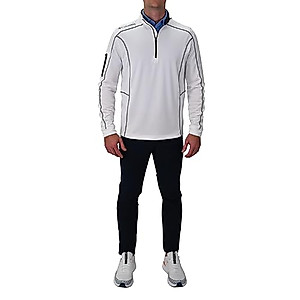 Columbia Omni-Wick Shotgun 1/4 Zip, White, Large