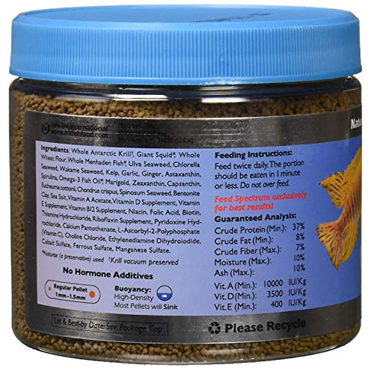 New Life Spectrum Naturox Series Cichlid Formula Supplement, 300g