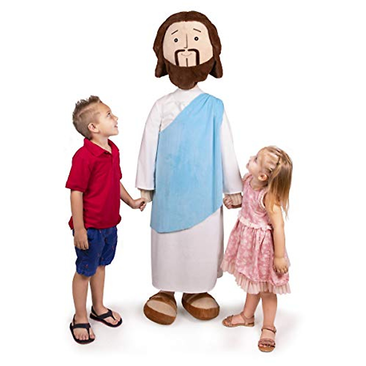 KANGAROO Giant 6 Foot Plush Jesus Doll; Great for Christmas, Easter, Kids' Bedrooms, Churches & Christians! Tower of Babel Humongous
