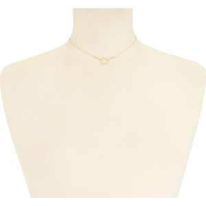 Dogeared Karma Necklace 16 inch Gold Dipped One Size