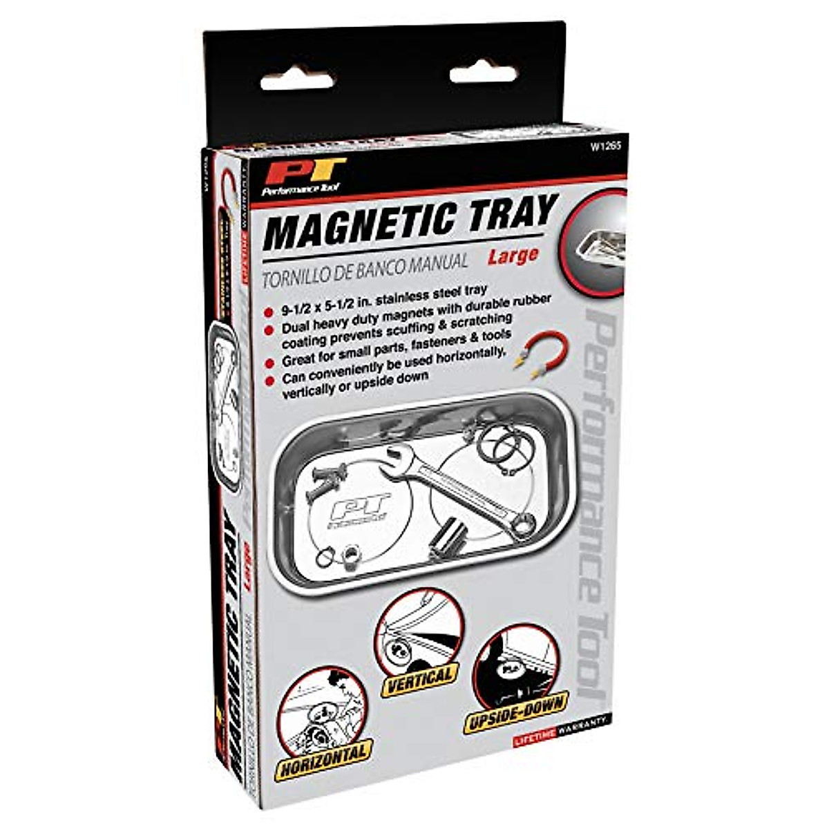 Performance Tool W1265 Large Magnetic Nut and Bolt Tray