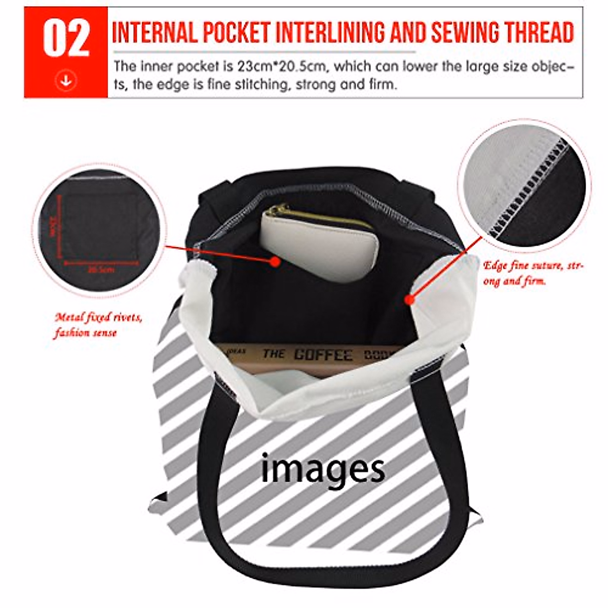 HUGS IDEA Women's Canvas Totes School Bus Driver Print Shoulder Shopping Bag Cloth Handbag