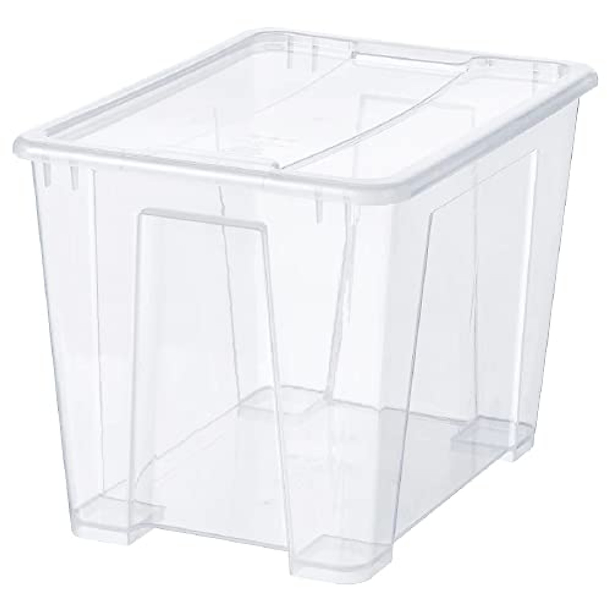 I-K-E-A SAMLA Transparent Box with Lid, Clear 15 ¼x11x11 Inches 6 Gallon