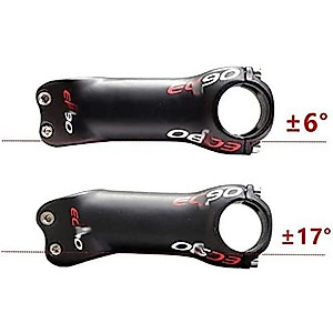 ZECHAO 31.8mm Mountain Carbon Stem,Mountain Road Bike Bike Parts 6/17 Degrees Ultralight Carbon Fibre Cycling Stems Bike Stem (Color : 6 Degree, Size : 120mm)