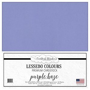 Cardstock Warehouse Lessebo Purple Haze (Previously Purple Jade) - 12 x 12" - 83 Lb. / 225 Gsm Matte Premium Cardstock Paper - 25 Sheets