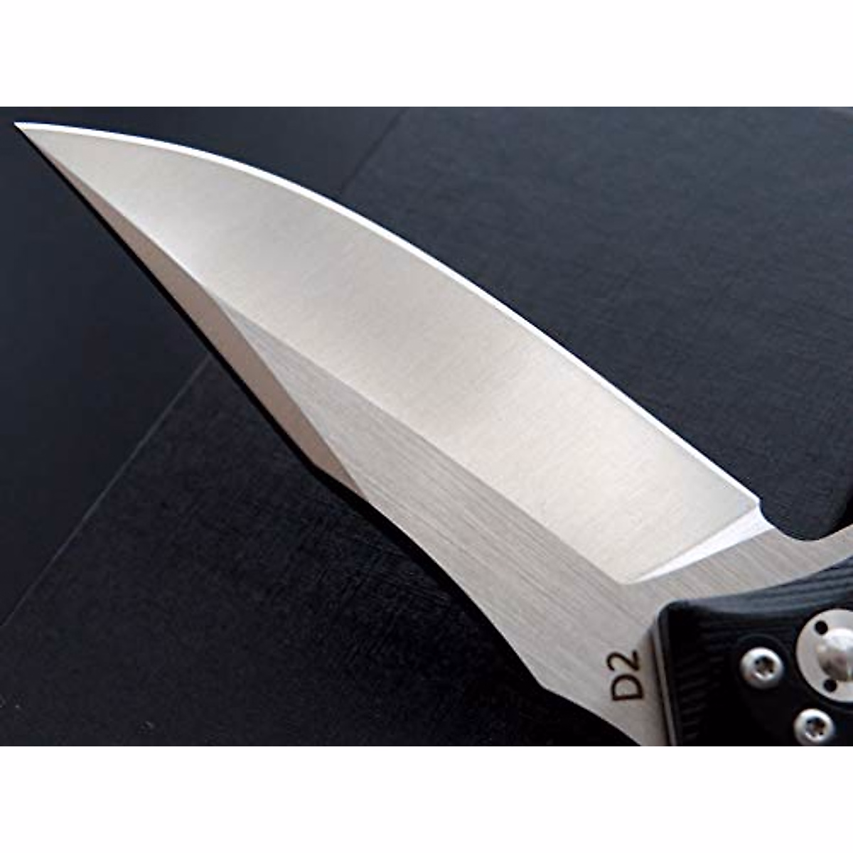 Eafengrow EF339 Folding Knife D2 Blade and G10 Handle with Clip Folding Camping Knives Outdoor Pocket Knives (black)