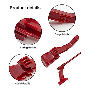 Vacuum Cyclone Red Canister Button Release Catch Clips Fits Dyson DC41, DC43 DC65-Generic Aftermarket Part