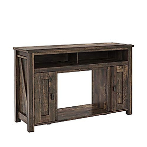 Ameriwood Home Farmington Electric Fireplace TV Console for TVs up to 50", Rustic