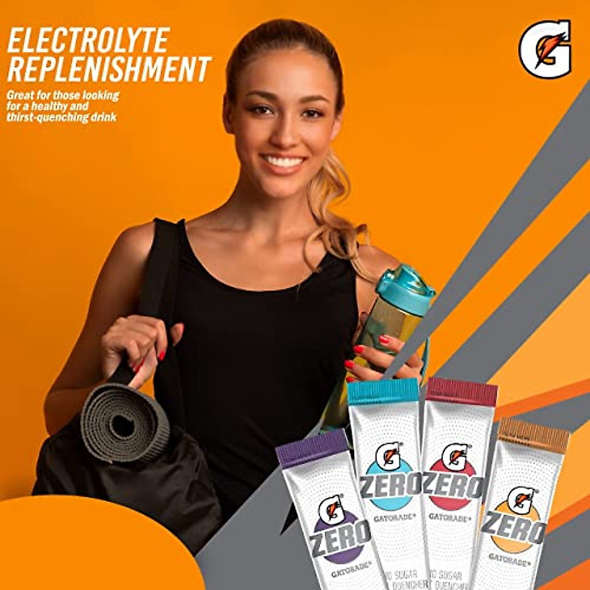 Variety Pack Gatorade Zero - Gatorade Powder - Gatorade Zero Powder Packets - Gatorade Powder Packets - Gatorade Packets - Gatorade Powder Zero - Gatorade Zero Sugar - Gatorade Powder Mix Variety - Monocorn Products (40)