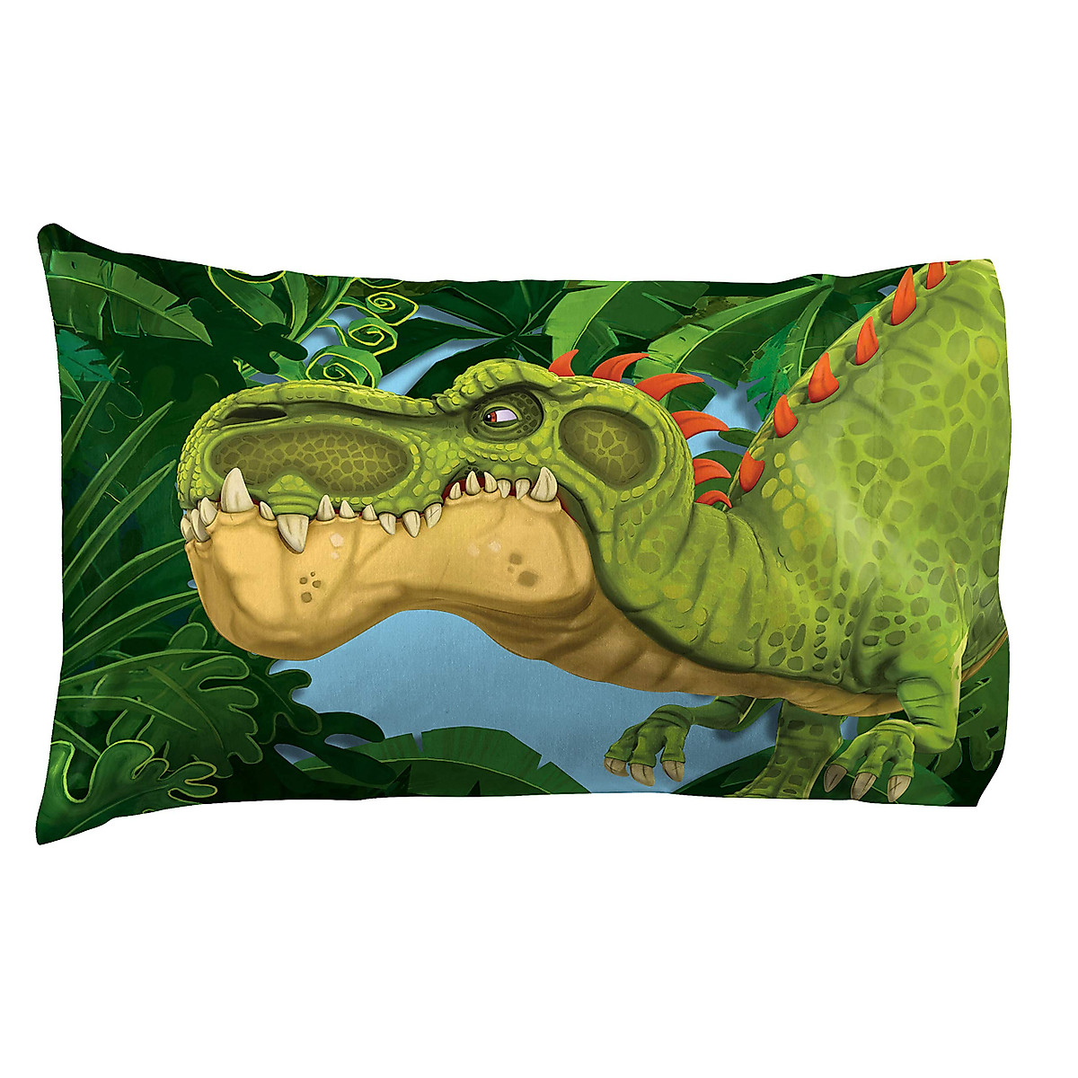 Jay Franco Gigantosaurus 4 Piece Toddler Bed Set – Bed Set Includes Toddler Size Comforter & Sheet Set - Bedding Features Dinosaur Rocky, Bill, Tiny, & Mazu (Official Gigantosaurus Product)