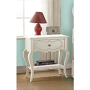 ACME Furniture Edalene Nightstand, Pearl White