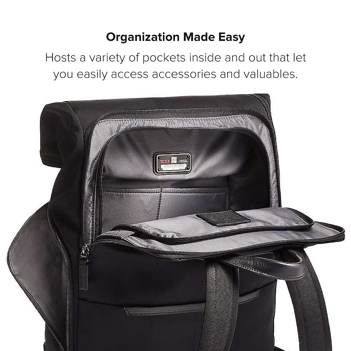 TUMI - Harrison Osborn Roll Top Laptop Backpack - 15 Inch Computer Bag for Men and Women - Black