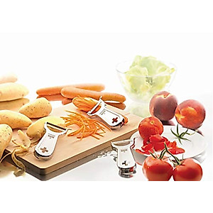 Kuhn Rikon Swiss Metal Peeler 4”, Stainless Steel